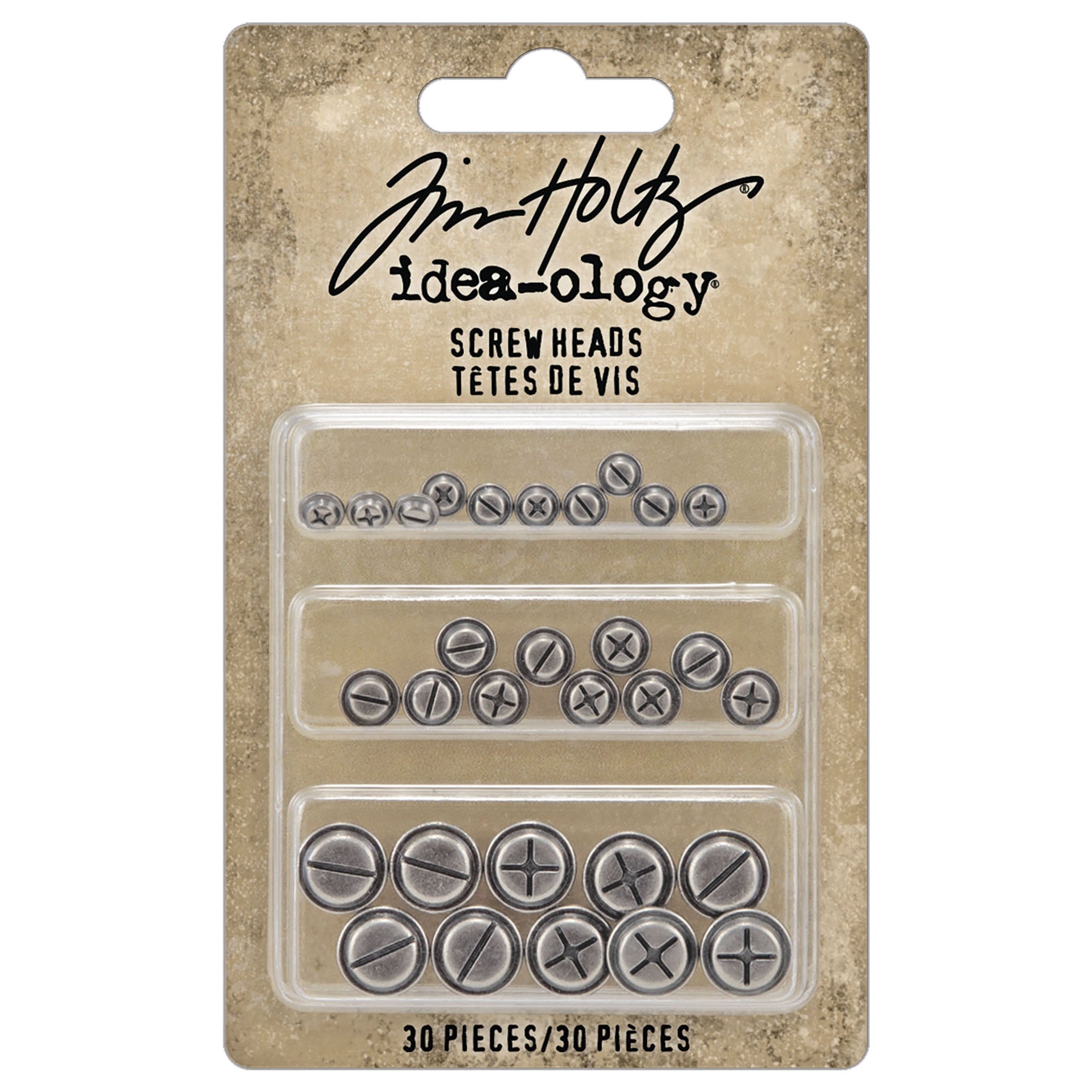 Tim Holtz - Idea-Ology - Screw Heads Tim Holtz - Idea-Ology - Screw Heads