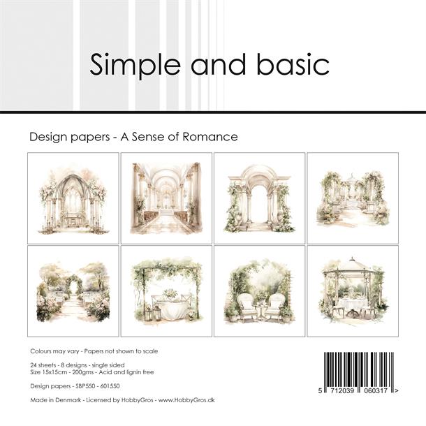 Simple and Basic - Sense of romance - Paper Pack 6 x 6"