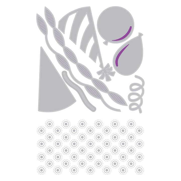 Sizzix - Tim Holtz - Celebrate Sidekick Dies and Texture Fade