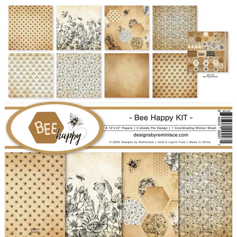 Reminisce - Bee Happy - Collection Kit - 12x12"