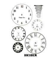 Heidi Swapp: Metallic rub-ons clock faces silver
