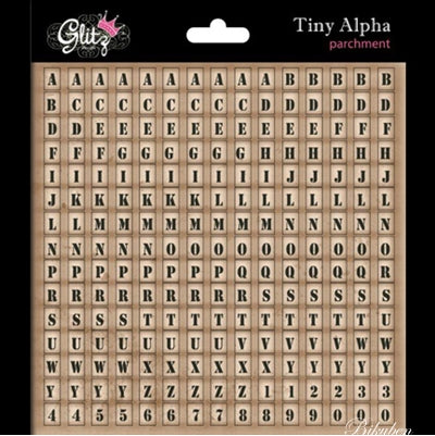 Glitz Design - Teeny Alpha - Parchment
