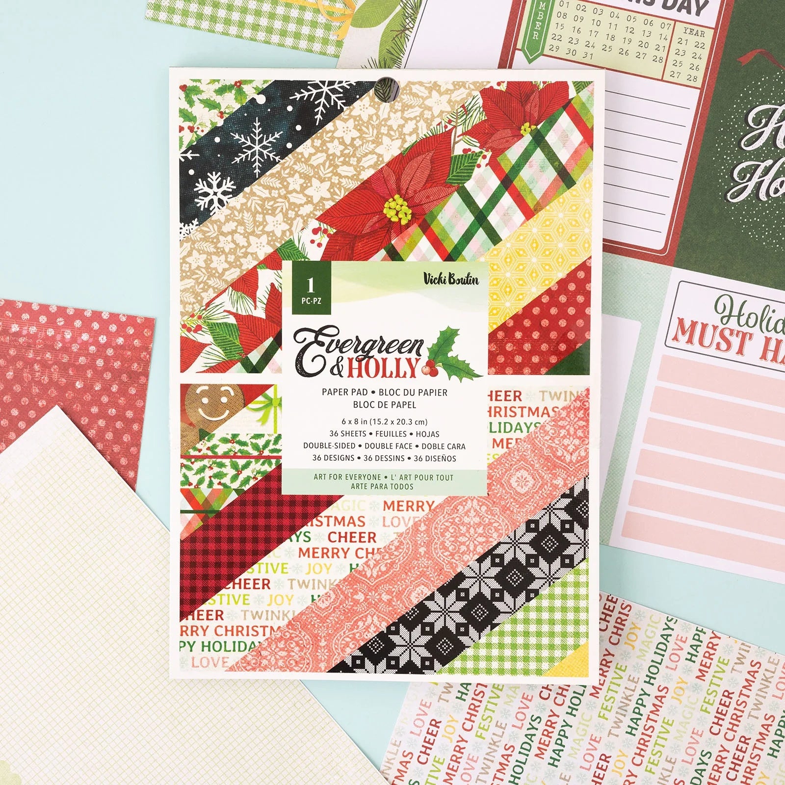 Vicki Boutin - Evergreen & Holly - Paper Pad 6 Vicki Boutin - Evergreen & Holly - Paper Pad 6