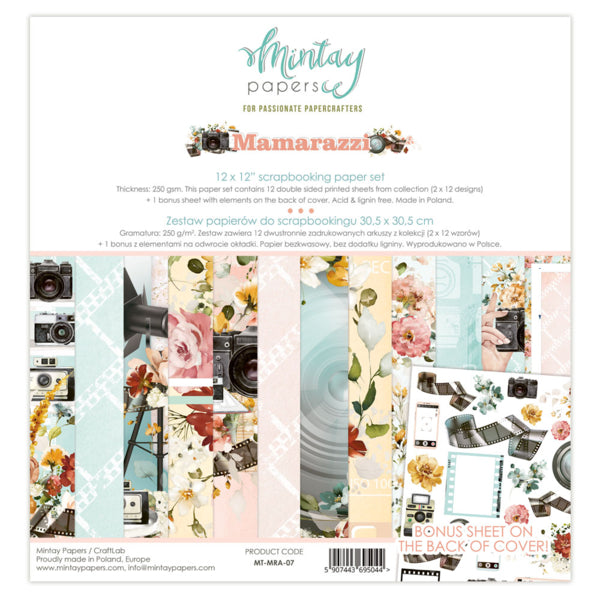Mintay Papers - Mamarazzi - Paper Pack - 12 x 12"